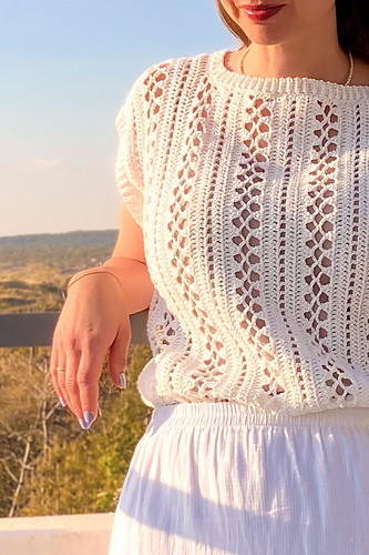 Ravelry: Lotus Lace Top pattern by YippieYarnYay