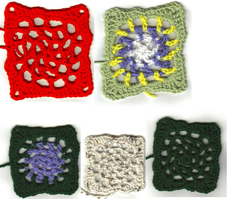 Ravelry: Spider Web Square pattern by Brittany Boesken