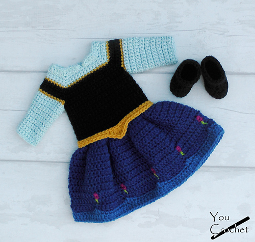 Ravelry: Princess Anna Dress Set Frozen pattern by Jeanine Andrea