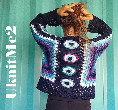 Ravelry: Hexagon Cardigan Third Eye pattern by U Knit Me 2