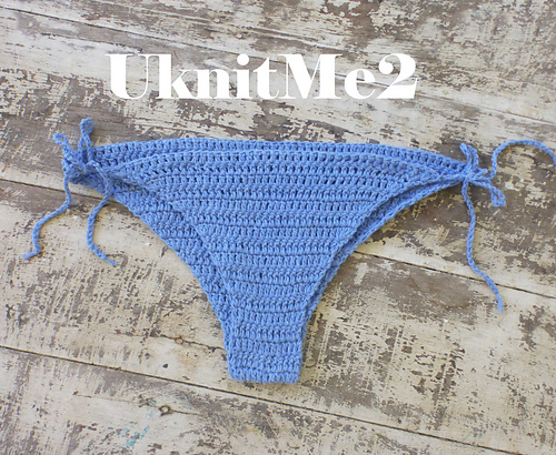 Ravelry: Bikini Bottom String Panty Classic pattern by U Knit Me 2