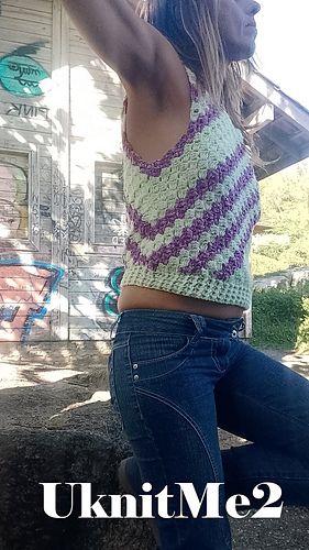 Ravelry: C2C Vest Titik Top Tank pattern by U Knit Me 2