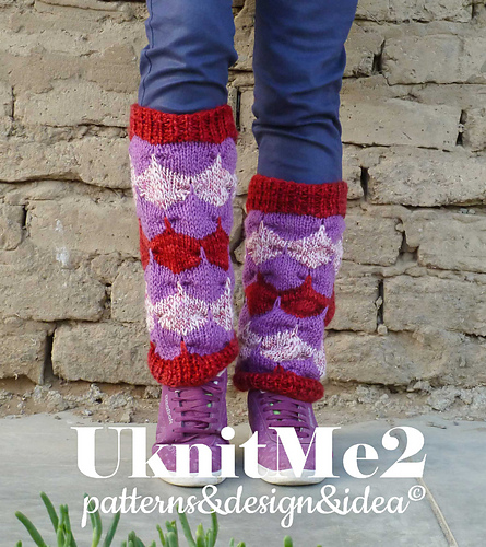 Ravelry: Boot cuff Leg warmers pattern by U Knit Me 2