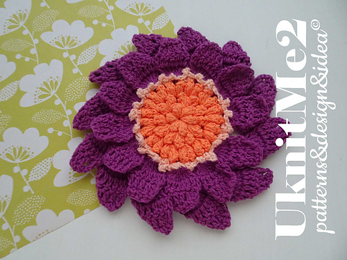 Ravelry: Lotus Flower pattern by U Knit Me 2