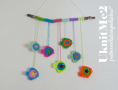 Ravelry: Fish applique & wall hang pattern by U Knit Me 2