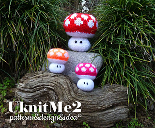 Ravelry: Mushroom Amigurumi Toadstool pattern by U Knit Me 2