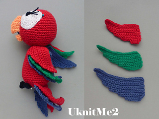 Ravelry: Amigurumi Parrot pattern by U Knit Me 2