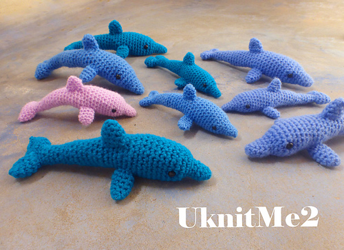 Ravelry: Dolphin Rattle/Toy/Mobile Beginner amigurumi pattern by U Knit ...