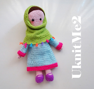 Ravelry: Muslim Doll with Islamic hijab Amigurumi pattern by U Knit Me 2