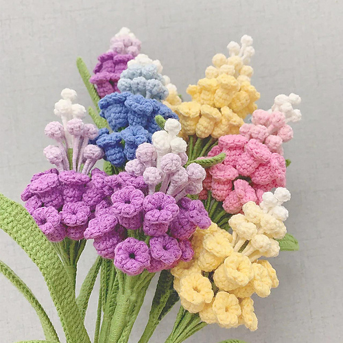 Ravelry: 6in1 Roselle Crochet Flower Bouquet pattern by Yui Sun