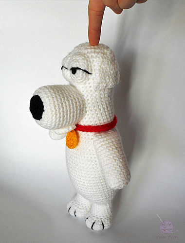 Ravelry: Brian from Family Guy pattern by Nichole's Nerdy Knots