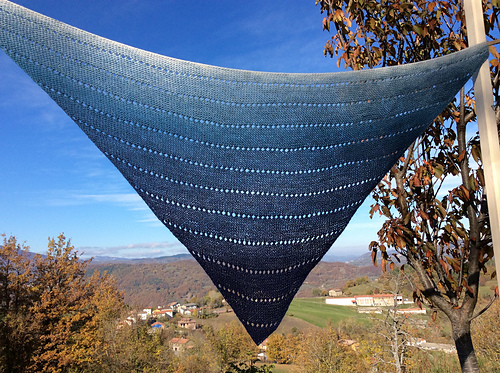 Skyrim shawl for my sister! : r/knitting