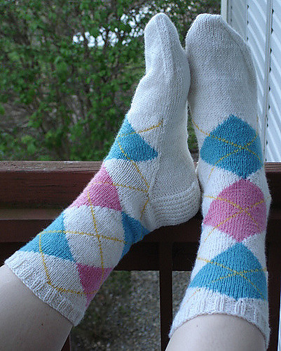 Ravelry: Diamond Socks pattern by Plaid Enterprises
