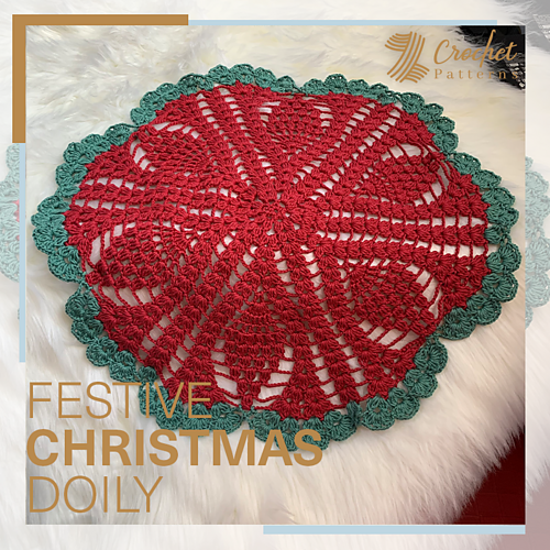 Ravelry: Festive Christmas Doily pattern by Zoubida Brahimi