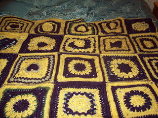 Ravelry: WendyLadysWares' 12-inch Squares Afghan