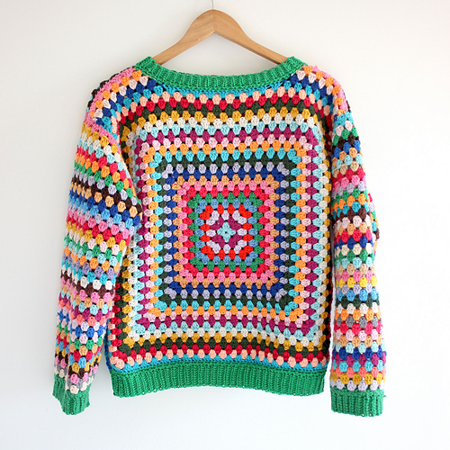 Ravelry: Granny Square Sweater pattern by Zeens and Roger