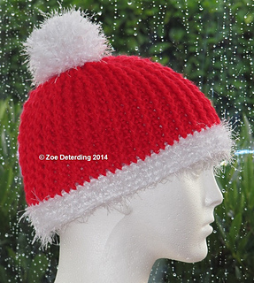 Ravelry: Santa Beanie pattern by Zoe Deterding