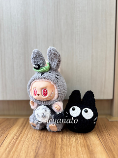 Ravelry: Labubu Totoro costume and Susuwatari Bagcharm pattern by ...