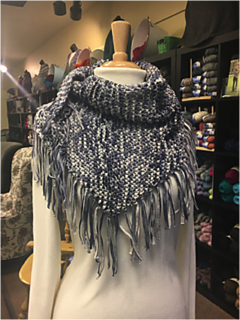Ravelry: Fringed Denim Shawl pattern by Jane Fuqua