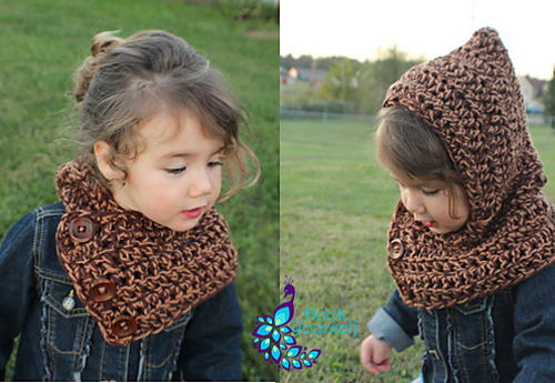 Ravelry: CoZy CoWl Hoodie pattern by Amanda Barile