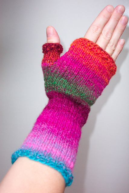 Ravelry: Fingerless Gauntlet Mittens pattern by Abbey Campbell