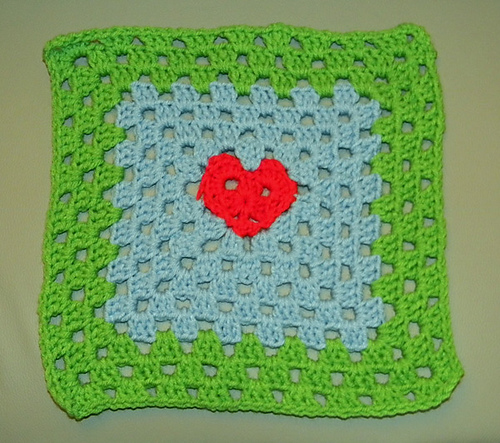 Ravelry: Granny Heart Square pattern by Amelia Beebe