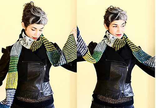 Ravelry: Modular Brioche Scarf pattern by Lavanya Patricella