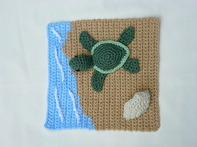 Ravelry: abjCrochet's Baby Sea Turtle Square