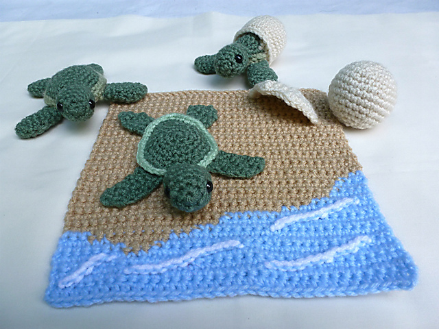 Ravelry: abjCrochet's Baby Sea Turtle Square