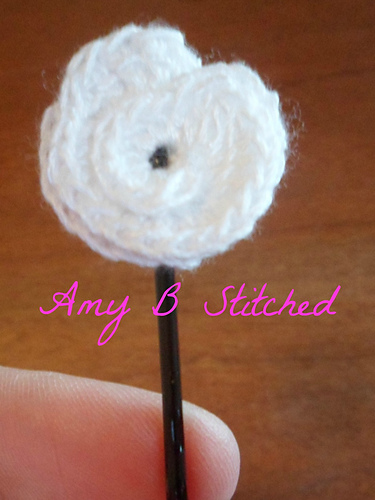 Ravelry: Bobby Pin Crochet Flower pattern by Amy B Stitched