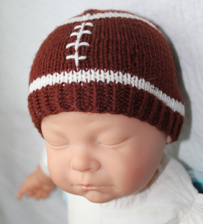 Ravelry: Football Hat pattern by Angela Juergens