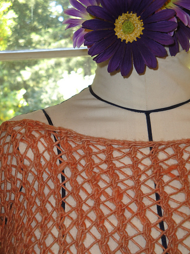 Ravelry: Easy Purl Mesh Pullover pattern by Karen Christian