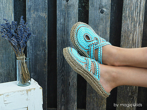Ravelry: Women Cross Strap Clogs pattern by Adriana M.