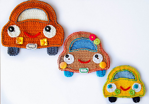 Ravelry: Funny Car Applique pattern by Adriana M.
