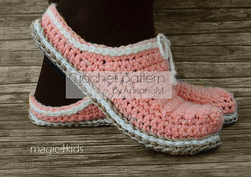 Ravelry: Women clogs with rope soles pattern by Adriana M.