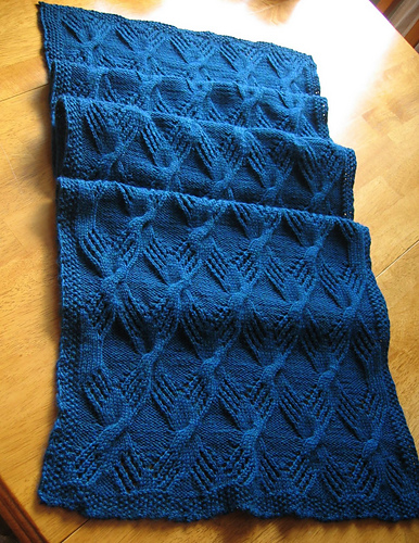 Ravelry: Cable Knit Throw pattern by Brenda Lewis