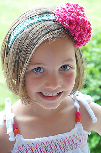 Ravelry: Foo Foo Flower Headband pattern by Adrienne Engar