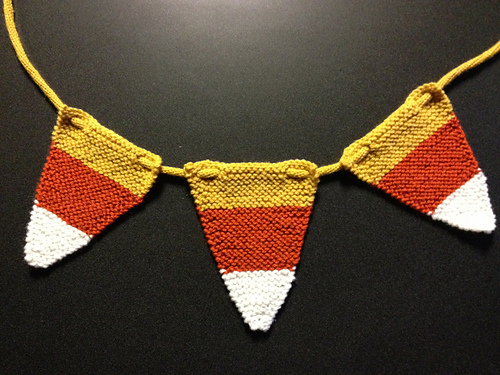 Ravelry: Candy Corn Bunting pattern by Adrienne Enriquez