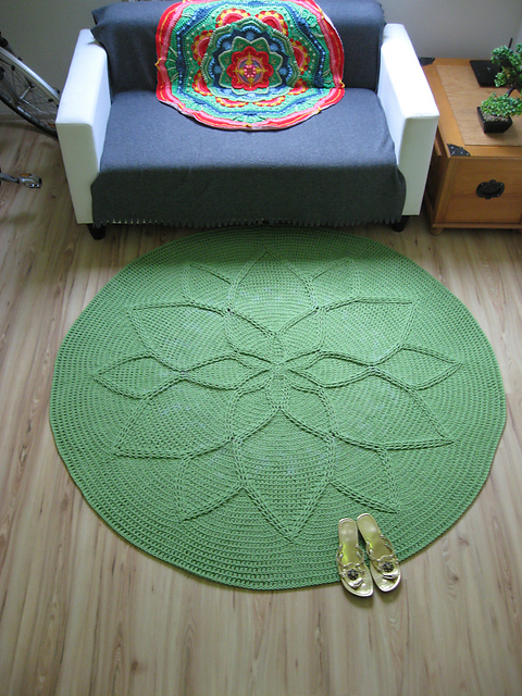 Ravelry: Front Post Flower Carpet pattern by Magic Carpet Studio