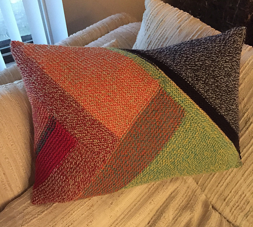 Ravelry: Crazy Yarn Zen Pillow pattern by Janice Hinsey