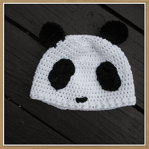 Ravelry: panda bear hat pattern by Jenna Greer