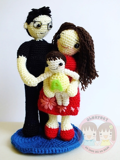 Ravelry: Family portrait : father, mother and baby pattern by ...