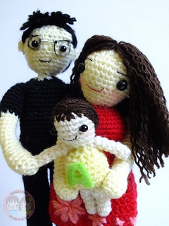 Ravelry: Family portrait : father, mother and baby pattern by ...