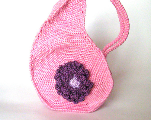 Ravelry: Teardrop Bag - with flat handles and sunflower pattern by ...