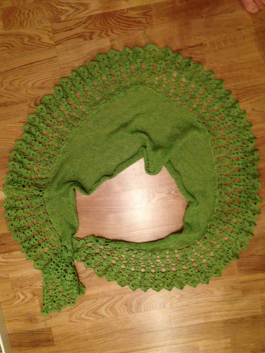 Ravelry: Moonlight shawl knit & crochet pattern by Xiaowei Design