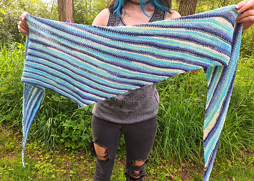 Ravelry: Simple Comfort Garter Shawl pattern by Amanda Newlin of Bean ...
