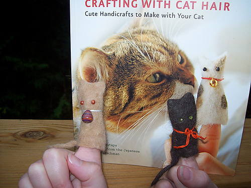 Ravelry: Cat Hair Finger Puppet pattern by Kaori Tsutaya, Amy Hirschman
