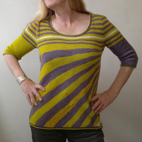 Ravelry: crazy stripes tee pattern by alfa knits