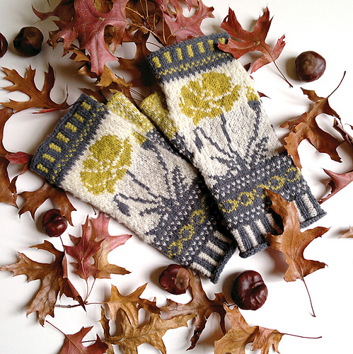 Ravelry: Botanica mitts pattern by alfa knits