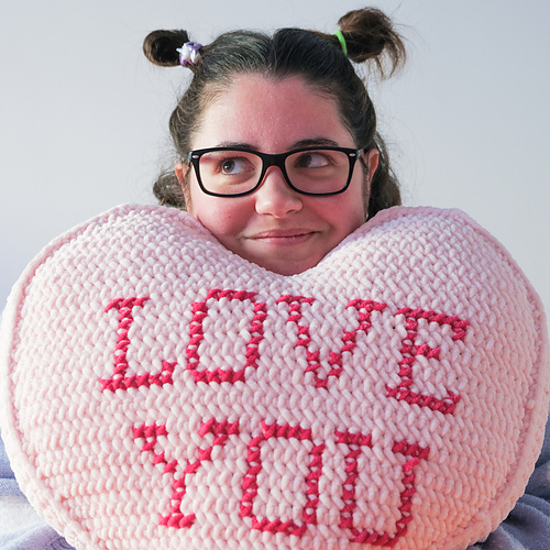 Ravelry: Candy Hearts Pillow pattern by Luísa Cabral